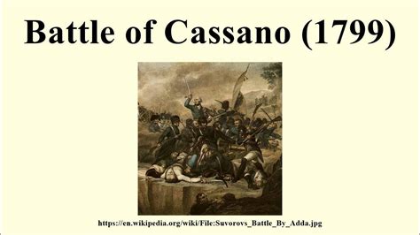 Battle Of Cassano 1799 Youtube