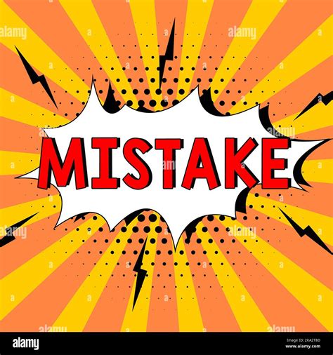 Conceptual Display Mistake Business Showcase Misconception About The