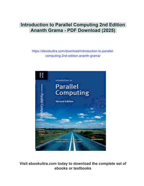 Introduction To Parallel Computing 2nd Edition Ananth Grama Pdf