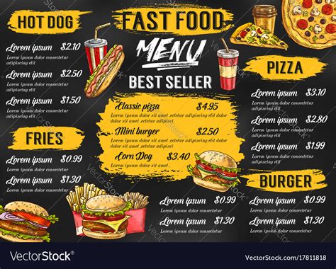 Fast Food Menu