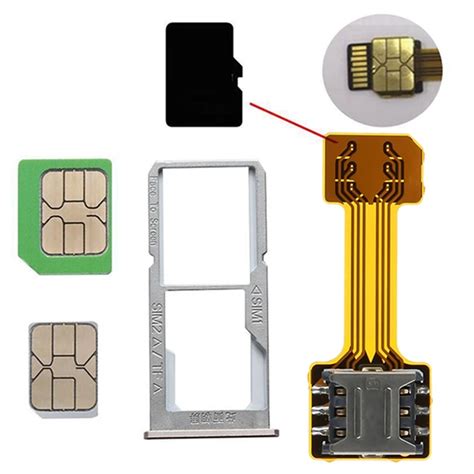 Universal Tf Hybrid Sim Slot Dual Sim Card Adapter Micro Sd Extender Nano Android Phone For