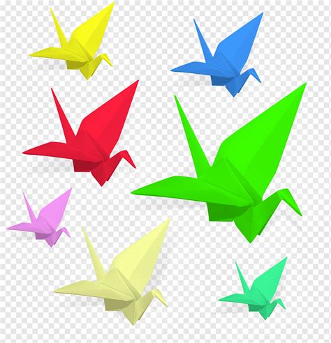 종이접기 새 세트 Png Pngwing