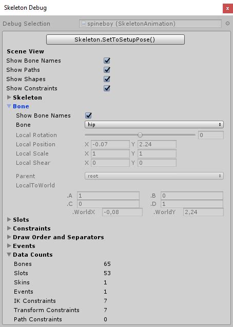 Spine Unity Main Components