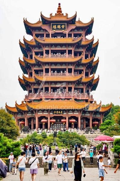 湖北武汉：黄鹤楼景区人气旺 人民图片网