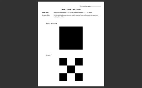 Draw A Fractal ﻿box Fractalinitial Stateiteration