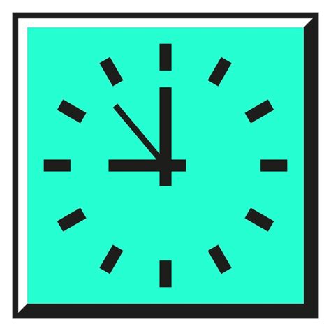 premium vector retro computer clock icon web ui element isolated on
