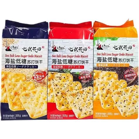 Sea Salt Low Sugar Soda Biscuit Seaweed Flavor 200g Wingoo Biscuit