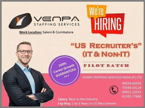 Arun Balaji Vn On Linkedin Hi All We Have 20 Openings For Us Recruiters With Us Work