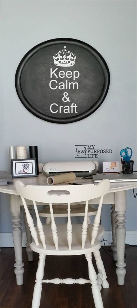 Old Oak Table Redo Into Craft Table My Repurposed Life