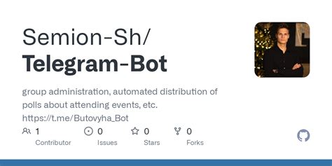 Github Semion Shtelegram Bot Group Administration Automated Distribution Of Polls About