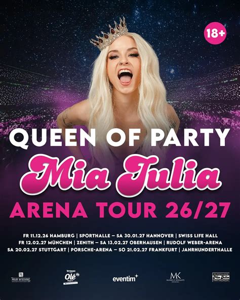 Mia Julia Queen Of Party Arena Tour Konzert Szenenight