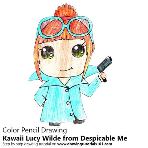 How To Draw Kawaii Lucy Wilde From Despicable Me Kawaii Characters