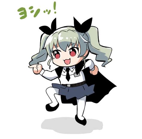 「anchovy Girls Und Panzer Chibi」fan Artpopular