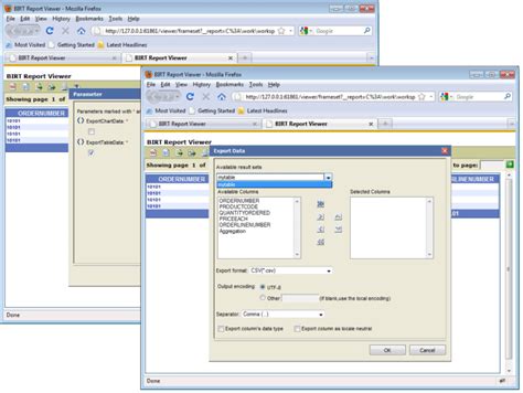 Birt World Birt Viewer Export Data With Birt Report Templates