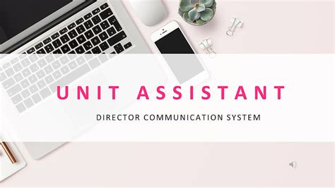 Canada English Presentation Unit Assistant