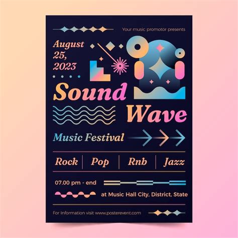 Premium Vector Gradient Event Poster Template