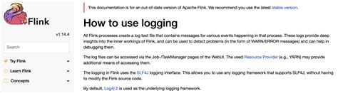 Flink log4j2 xml 적용
