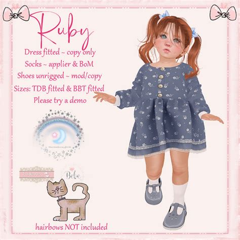 Second Life Marketplace Oud Ruby Blue Tdb Bbt Fitted