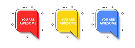 당신은 멋진 말풍선입니다 동기 부여 메시지 피드백 단어 포지티브 레터링 영감을 주는 배너 벡터 일러스트 레이 션입니다 경외감에 대한 스톡 벡터 아트 및 기타 이미지 Istock