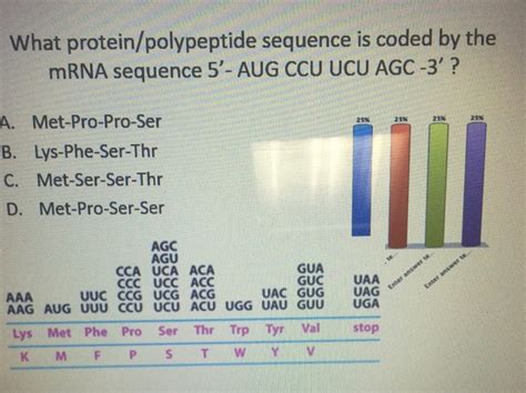 solved what protein polypeptide sequence is coded by the