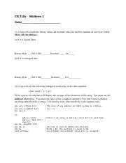 Midterm Sample Solution Pdf CIS JA Midterm Name Pts Give