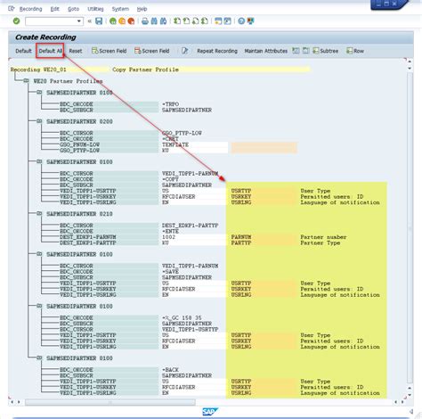 Lsmw Batch Input Recording Partner Profiles Example Step By Step