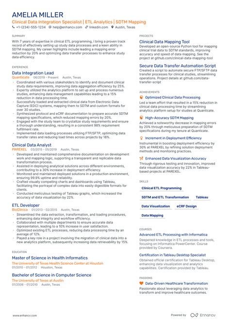 5 Sas Clinical Programmer Resume Examples And Guide For 2024