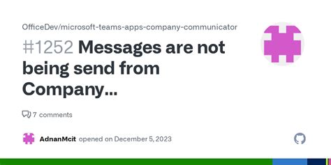 Messages Are Not Being Send From Company Communicator Application · Issue 1252 · Officedev