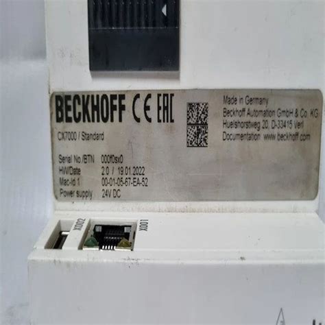 Beckhoff CX7000 PLC Module EtherCAT At 1100 Piece In Bhavnagar ID 2854790582897