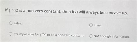 Solved If F X ﻿is A Non Zero Constant Then Fx ﻿will