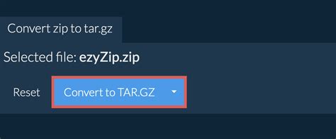 Convert Zip To Targz Online No Registration Required Ezyzip