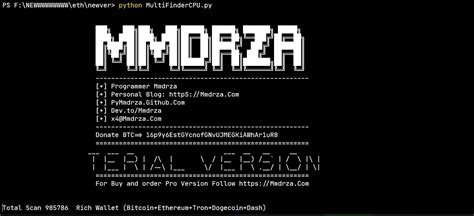 github pymmdrza multicryptofinderrich multi batch private key