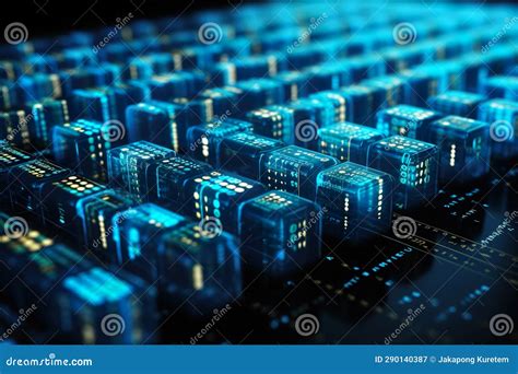 Virtual Binary Data Transfer In Network Abstract Background Stock Illustration Illustration Of