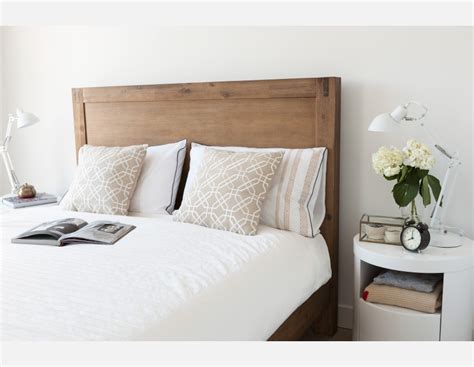 Izumi White Lacquered Bedside Table Structube Grey Bed Frame