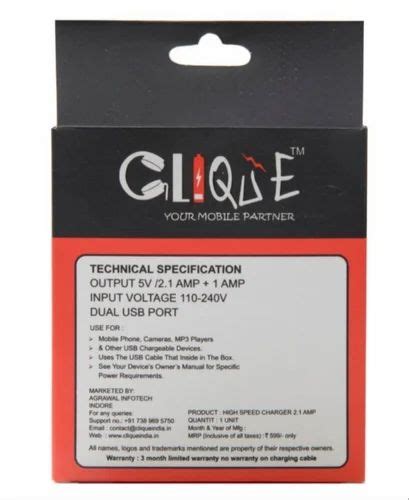 W Dual Usb Port Mobile Charger M At Box In Akodia Id