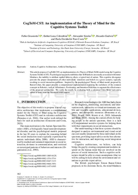 Pdf Cogtom Cst Tom Model In Cognitive Systems