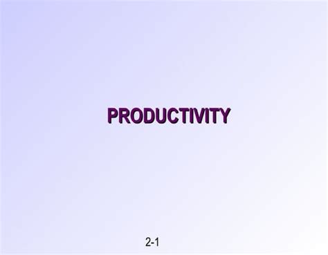 Productivity Measurement Types With Solved Examples Pptx