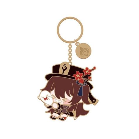 Genshin Impact Character Metal Keychain Hu Tao Mihoyo