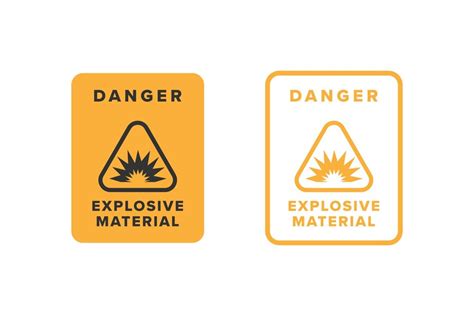 Premium Vector Explosive Icon Sign Design Vector Explosives Hazard