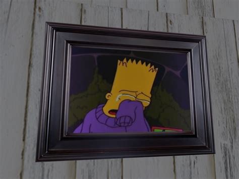 Second Life Marketplace A Framed Image Of Bart Simpson Crying