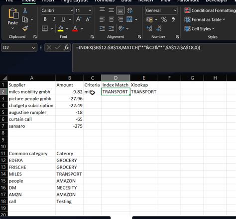 Microsoft Excel VLOOKUP Where Part Of Lookup Cell Can Be Contained In Lookup Table Super User