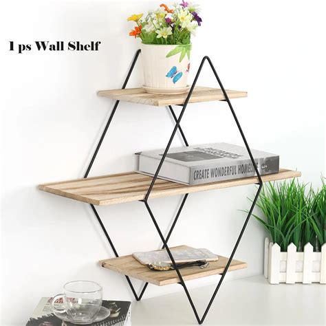 Железные металлические ретро деревянные настенные полки для хранения книжная полка держатель для