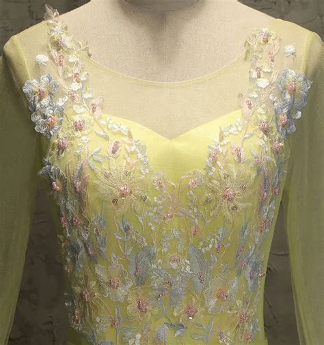 Пышные платья полный рукав сексуальный Совок классический вышивка длина до пола бальное платье