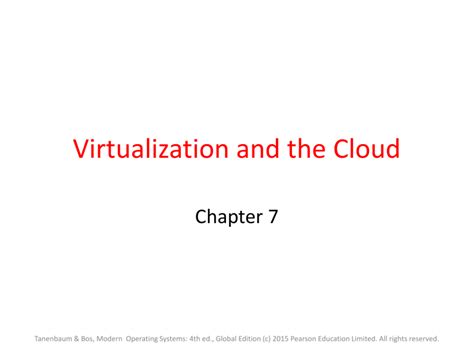 Virtualization And Cloud Computing Chapter 7 Overview