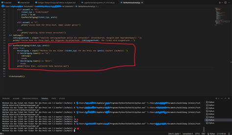 wieso funktioniert das nicht python programmierung ausbildung