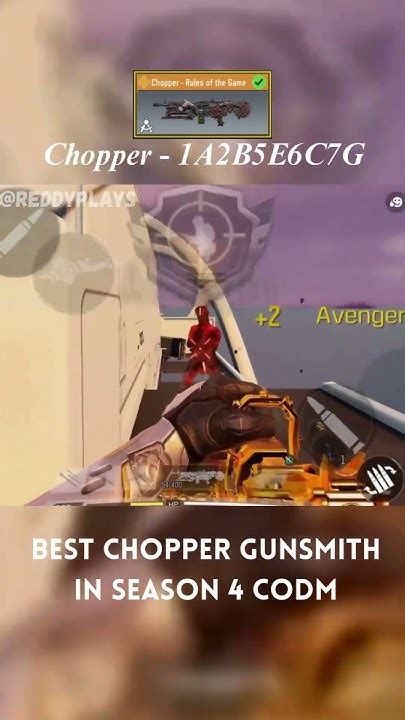Best Chopper Gunsmith In Season 4 Codm Codm Youtube