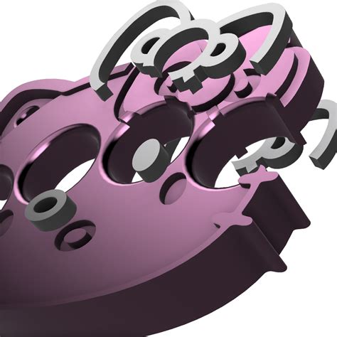 Archivo Stl Finger Knuckle Duster Brass Knuckles Hello Kitty Stylish 👋