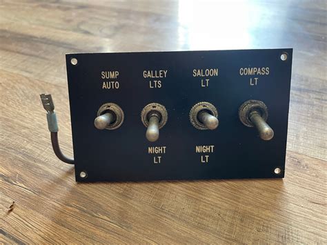 4 Switch Light Panel Sailboat Parts