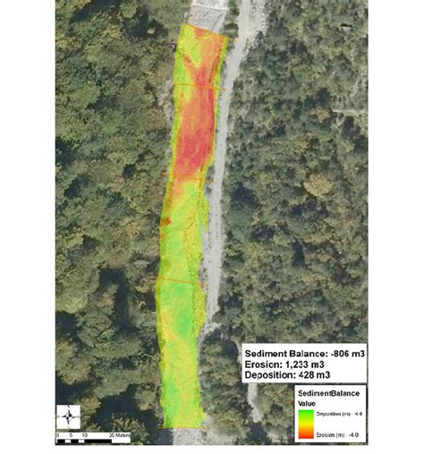 Sediment Budget Calculated By The Subtraction Of Two Tls Data Sets Of
