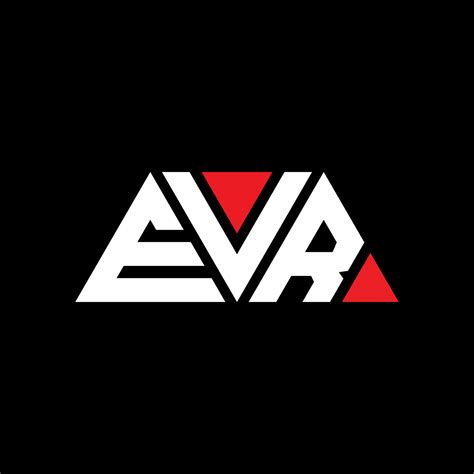 Evr Triangle Letter Logo Design With Triangle Shape Evr Triangle Logo